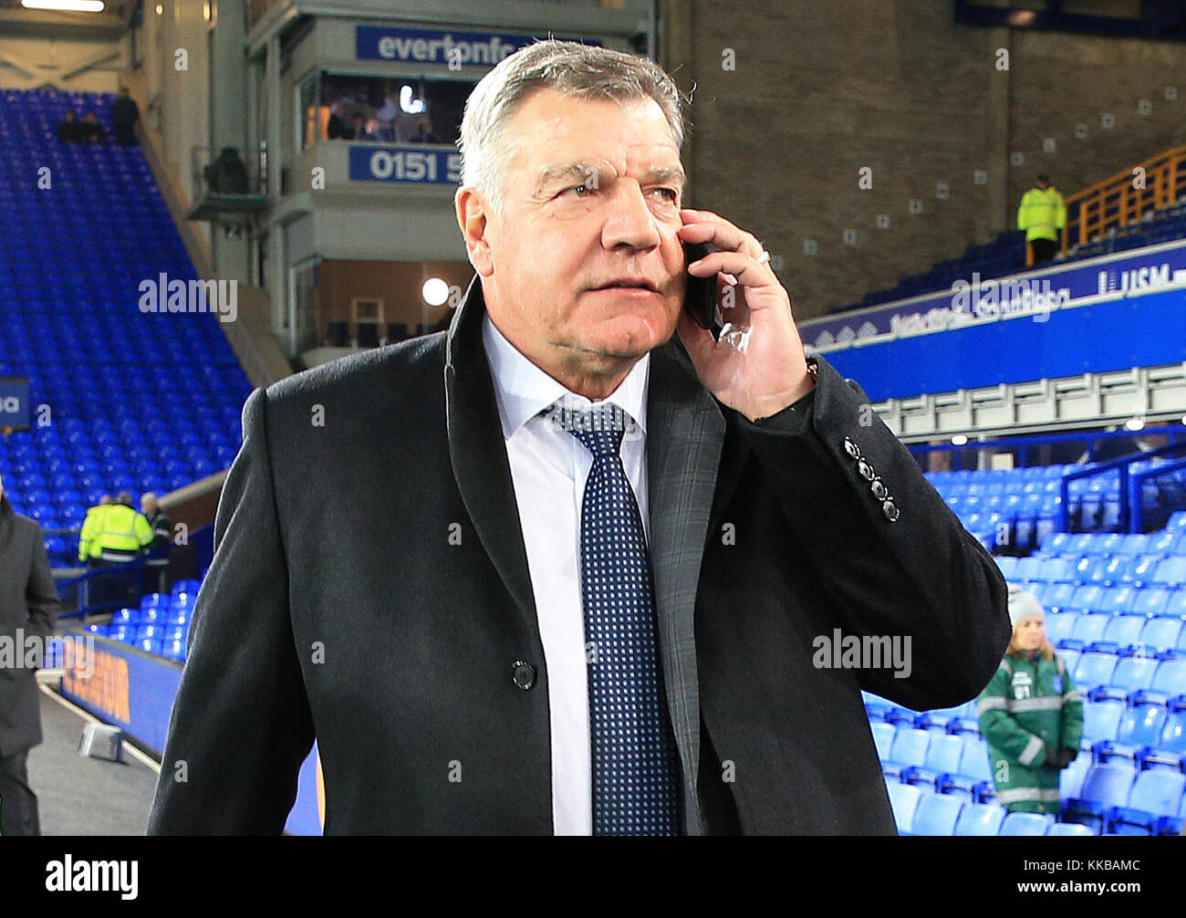 Sam Allardyce arrives at Goodison Park. PRESS ASSOCIATION Photo ...