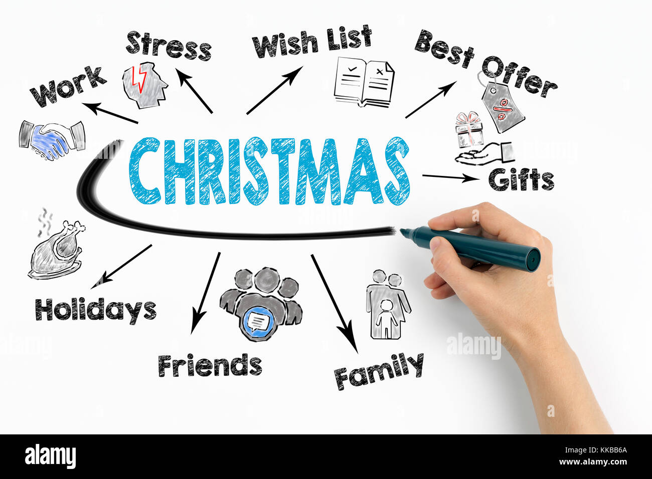 Winter holidays family concept Cut Out Stock Images & Pictures - Alamy