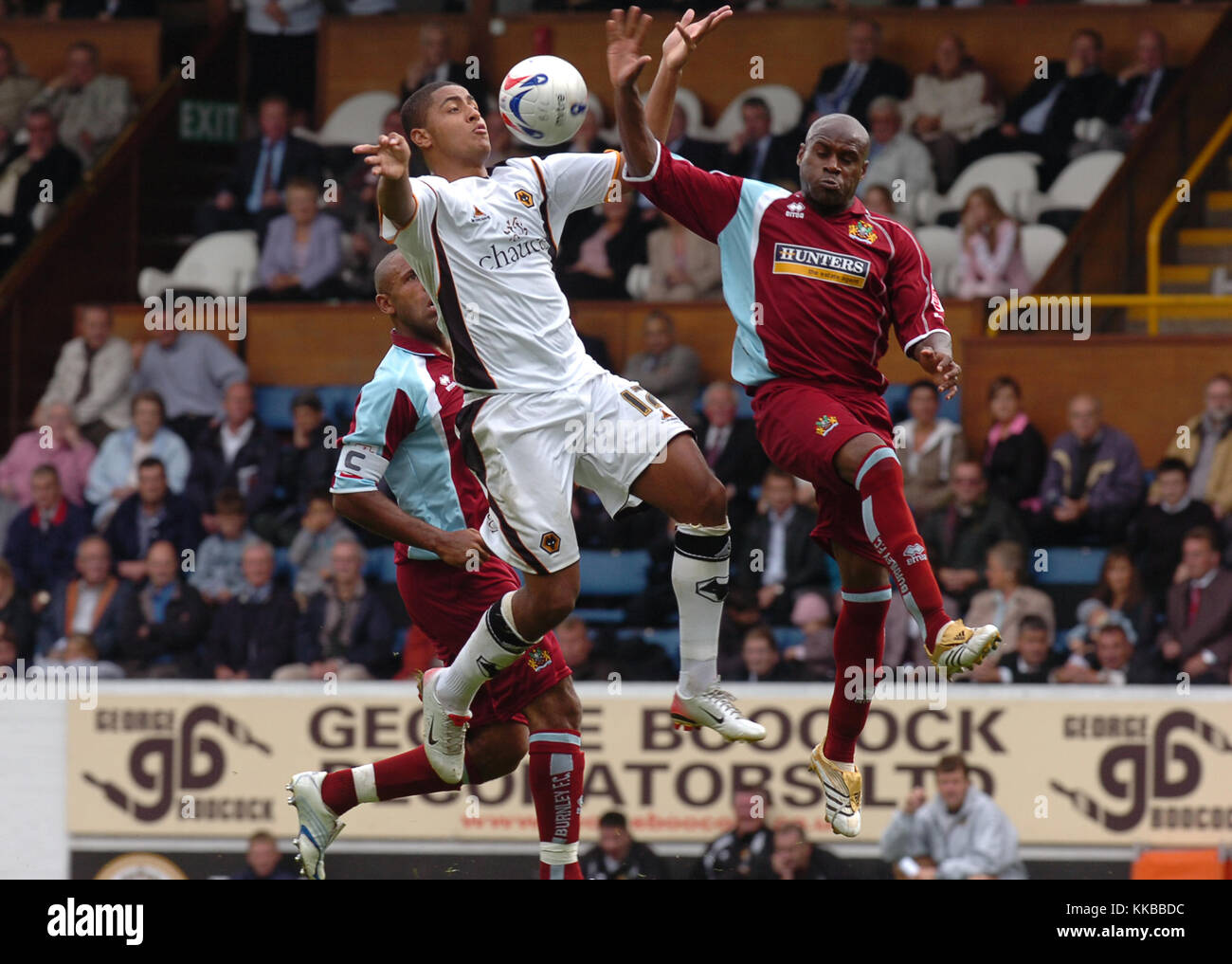 Footballer Leon Clarke and Frank Sinclair. Burnley v Wolverhampton ...