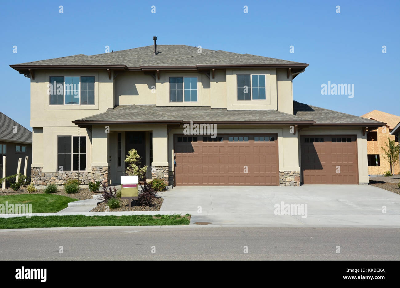 Typical house estate at the USA Stock Photo - Alamy