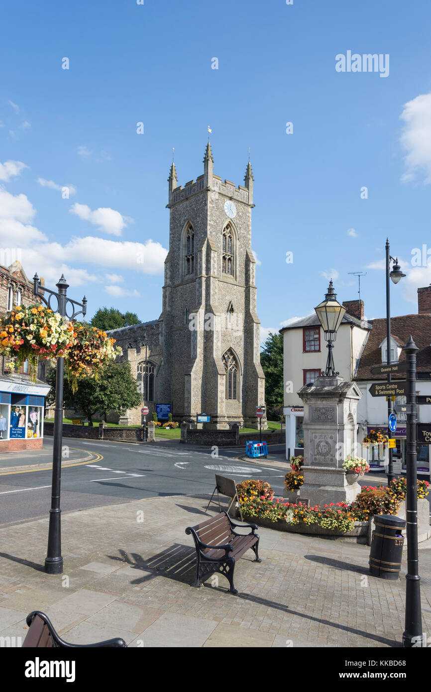 St Andrews Church and Queen Victoria's Golden Jubilee lamp, Market Hill ...