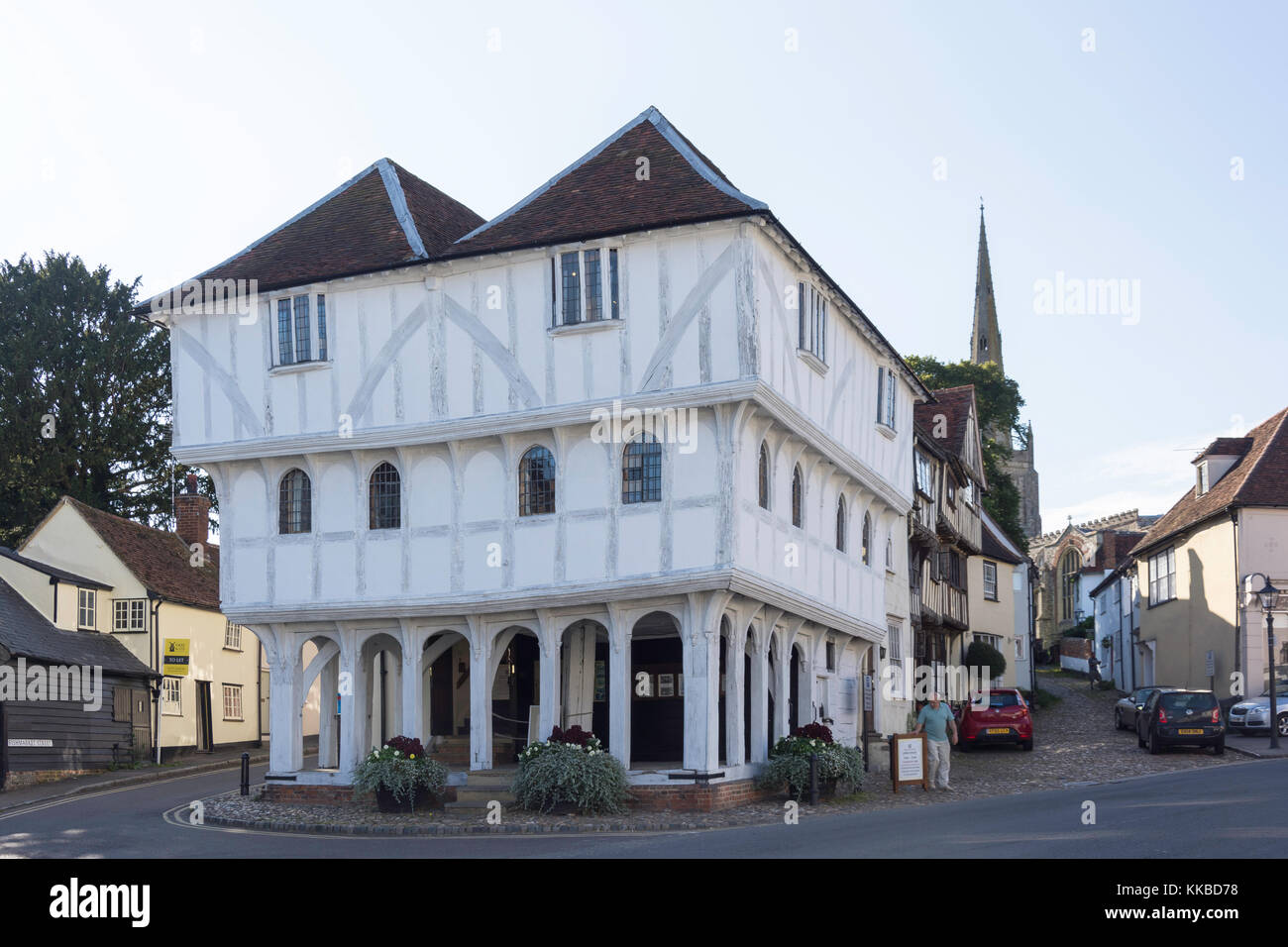 15th century Thaxted Guildhall, Town Street, Thaxted, Essex, England ...