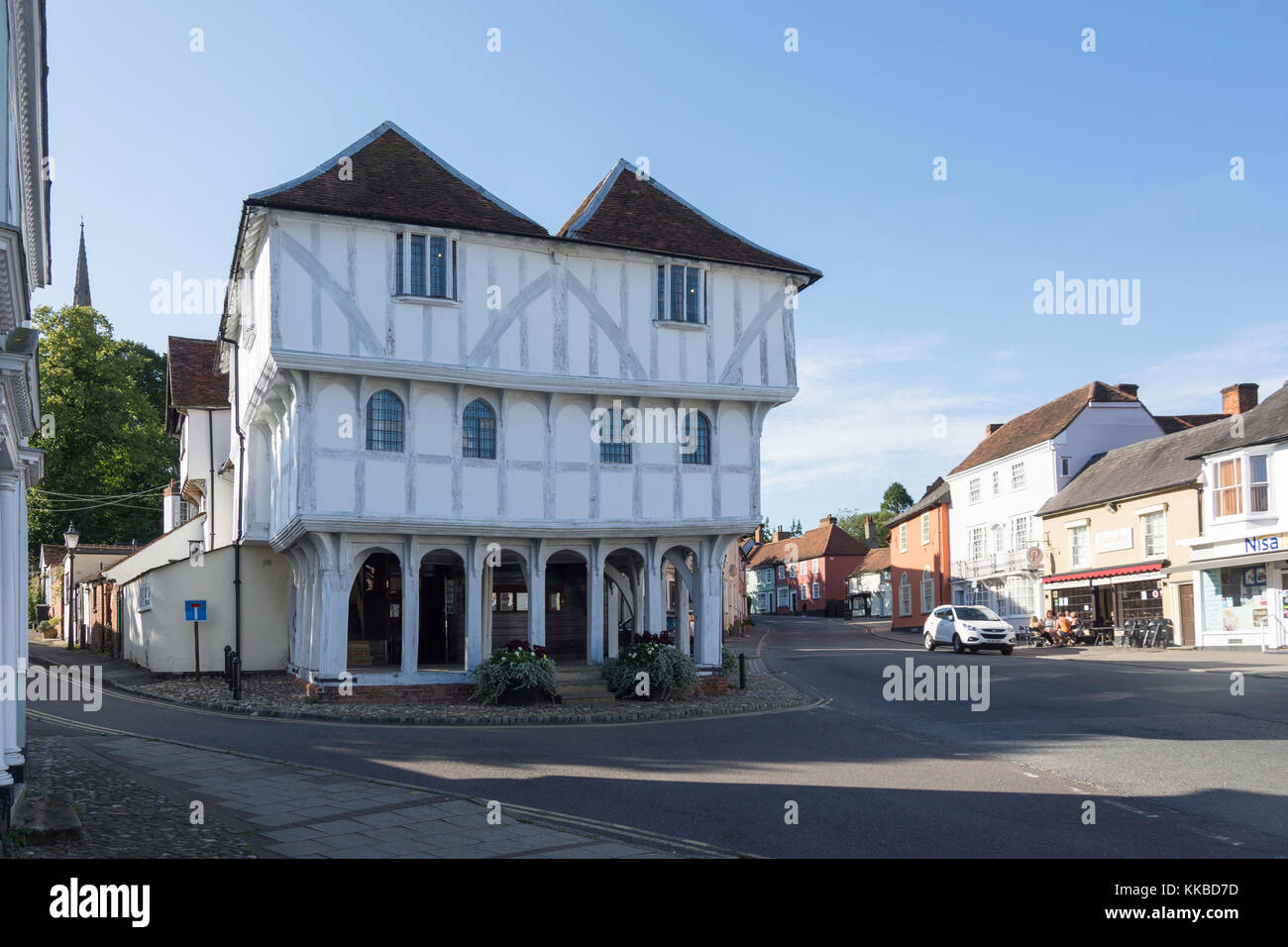 15th century Thaxted Guildhall, Town Street, Thaxted, Essex, England ...