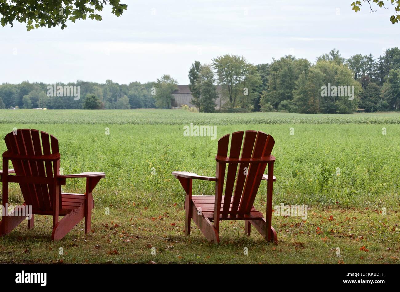 after a successful year of crops, the farmer has a quiet place to sit ...