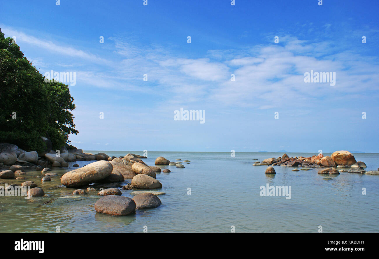 Samudera Beach, Singkawang, West Kalimantan, Indonesia Stock Photo - Alamy