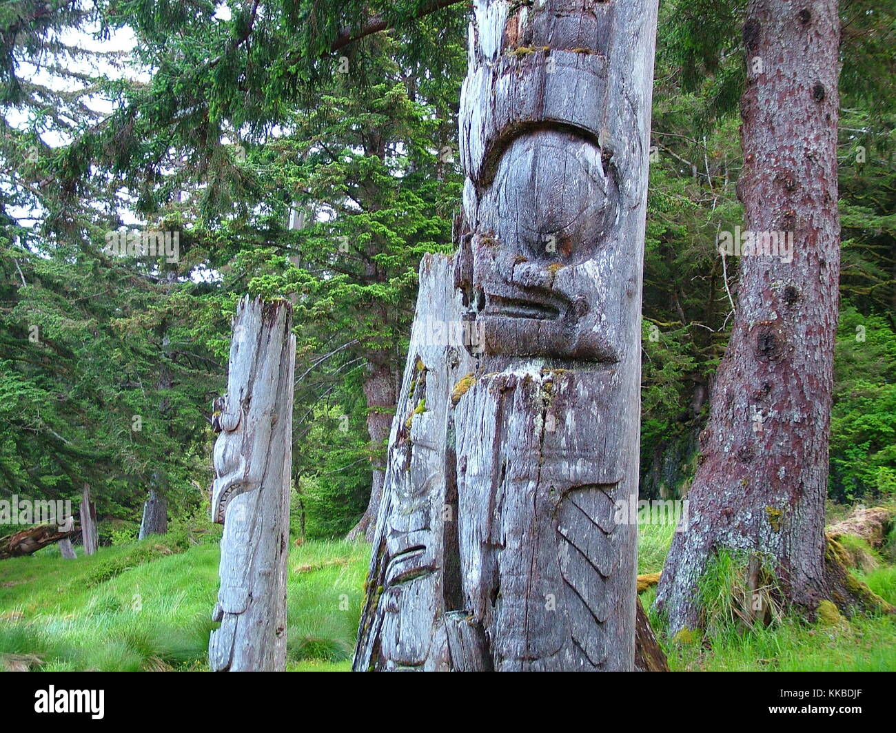 Totem Poles Haida Gwaii High Resolution Stock Photography and Images ...