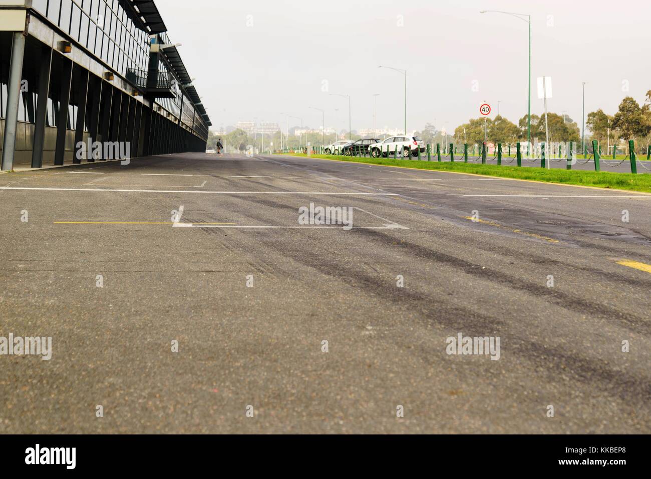 Formula 1 race track in Albert Park, Melbourne, Australia Stock Photo ...