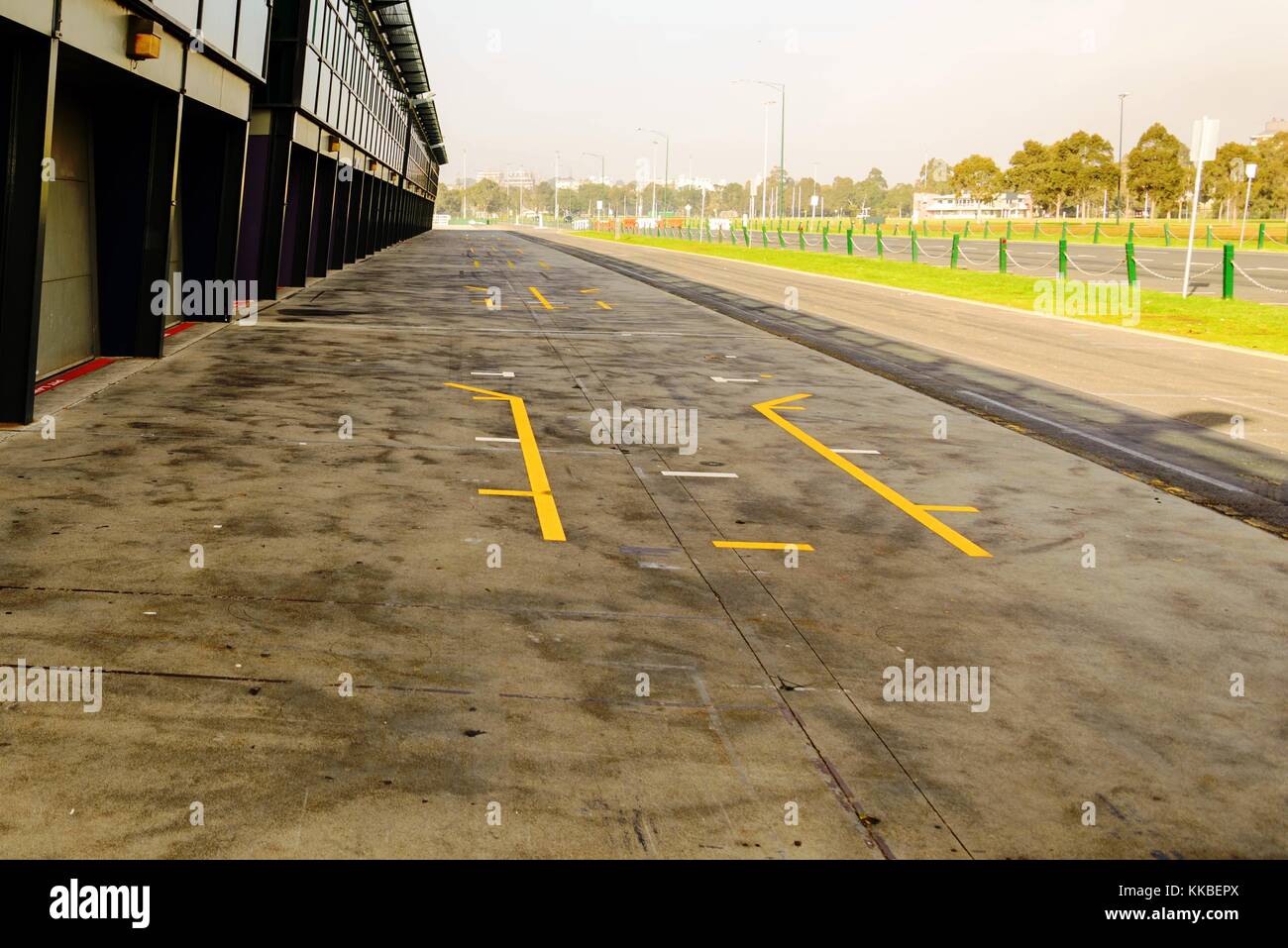 Formula 1 race track in Albert Park, Melbourne, Australia Stock Photo ...