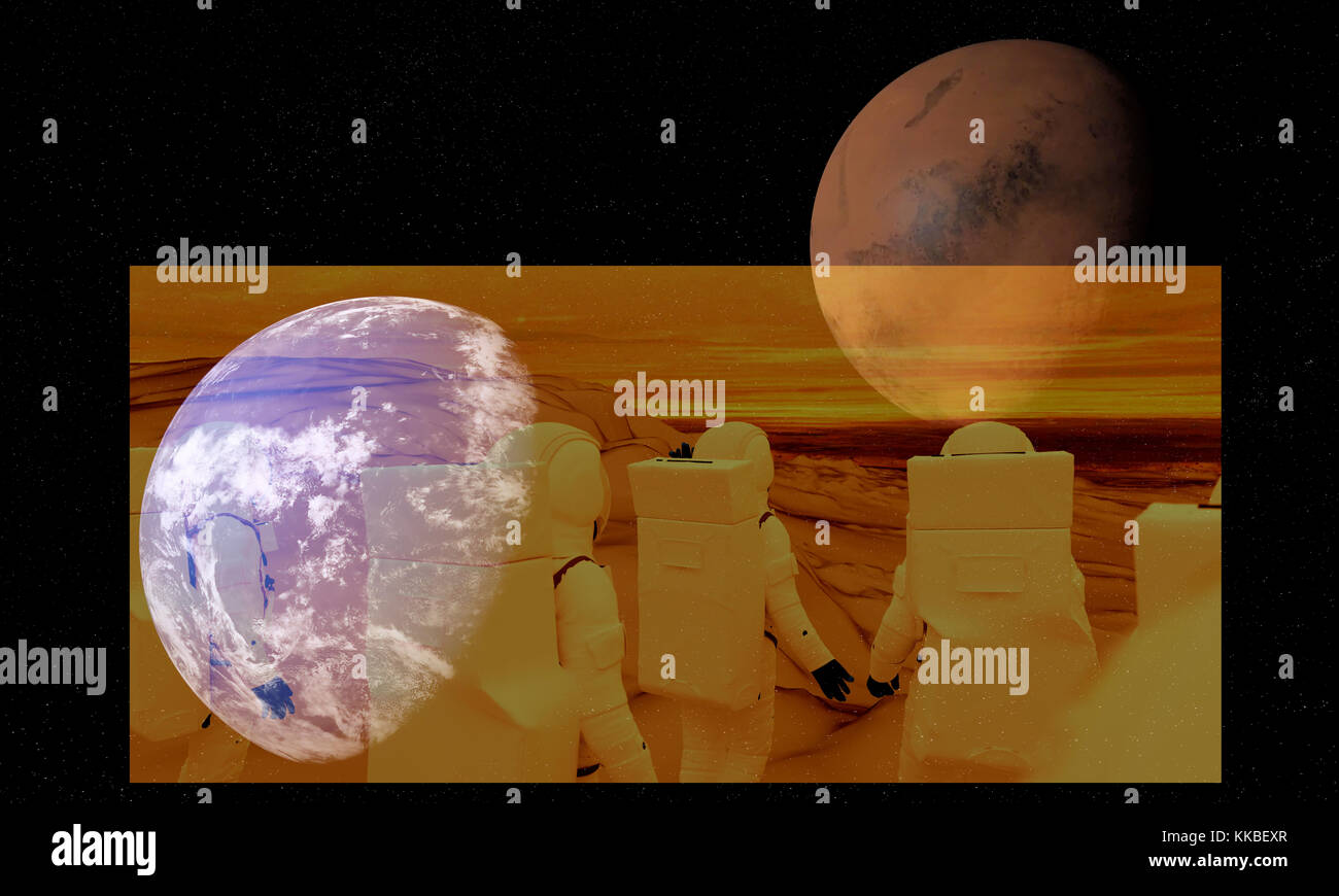 The travel to Mars Stock Photo - Alamy