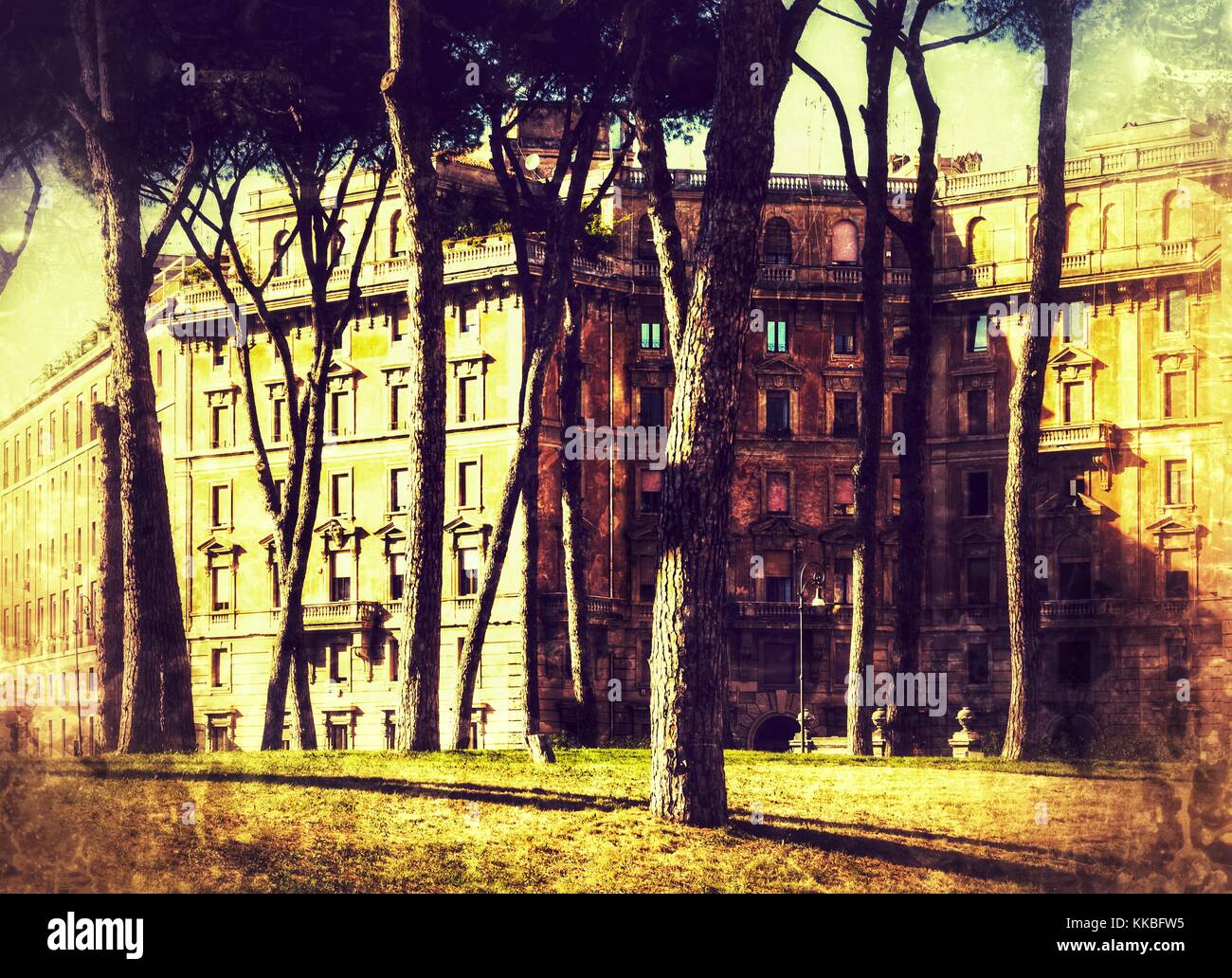 Building in Rome Stock Photo - Alamy