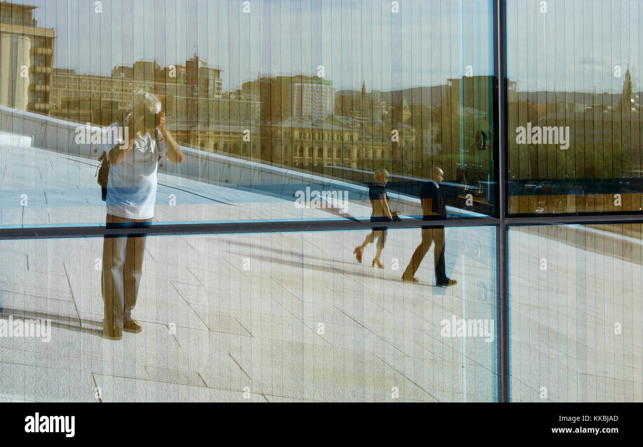 Glass windows roof oslo opera hi-res stock photography and images - Alamy