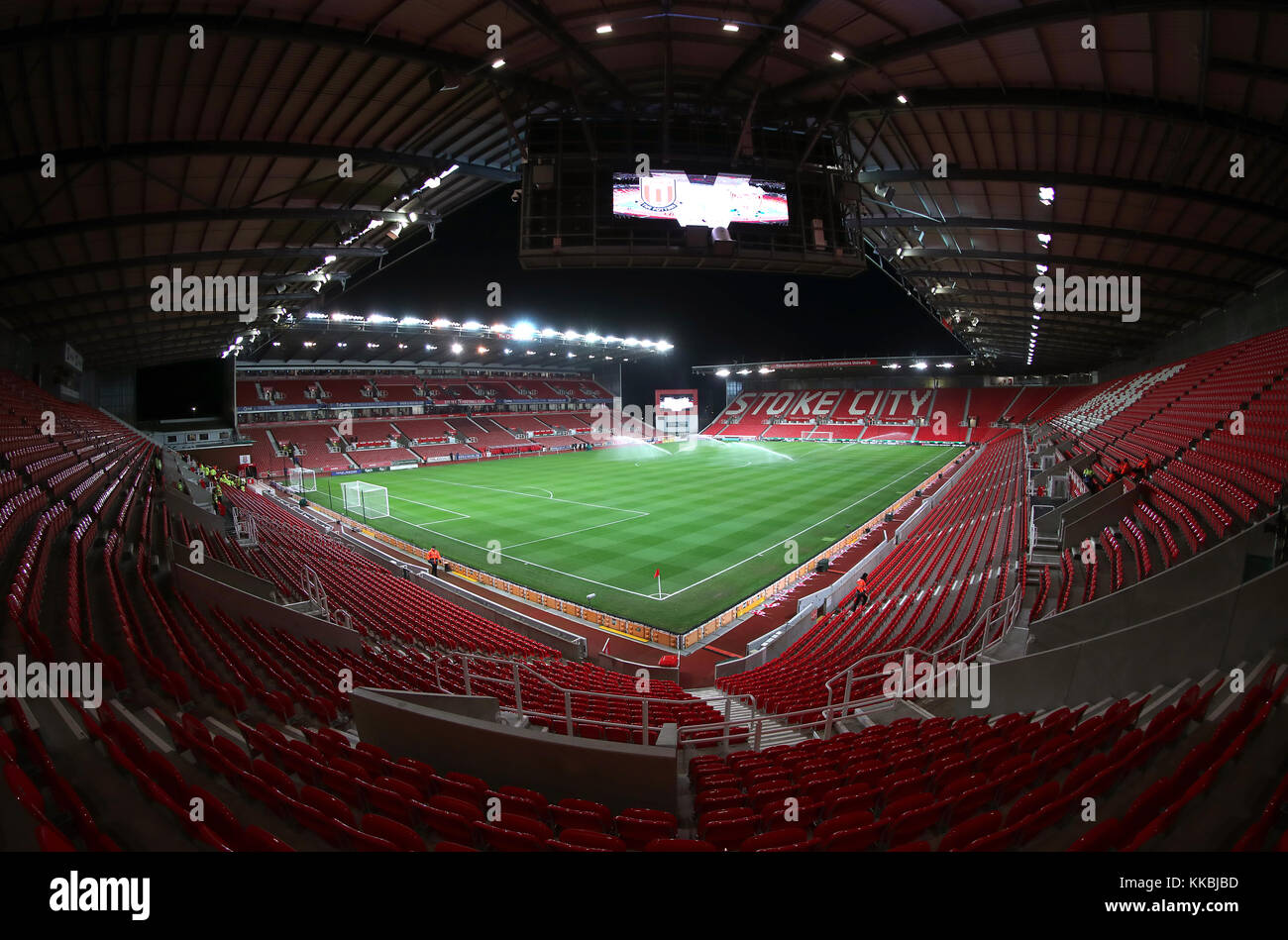 A view of the bet365 Stadium before the Premier League match at the ...