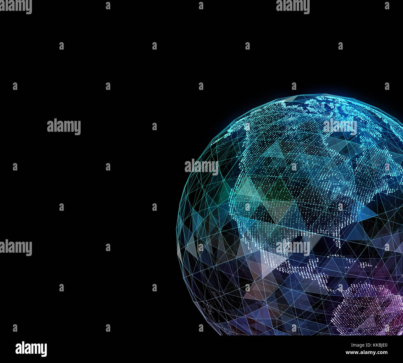 Abstract network data connection Stock Photo - Alamy