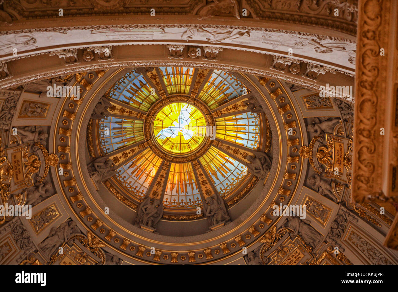 Interior view dome of the berlin cathedral dom in berlin hi-res stock ...