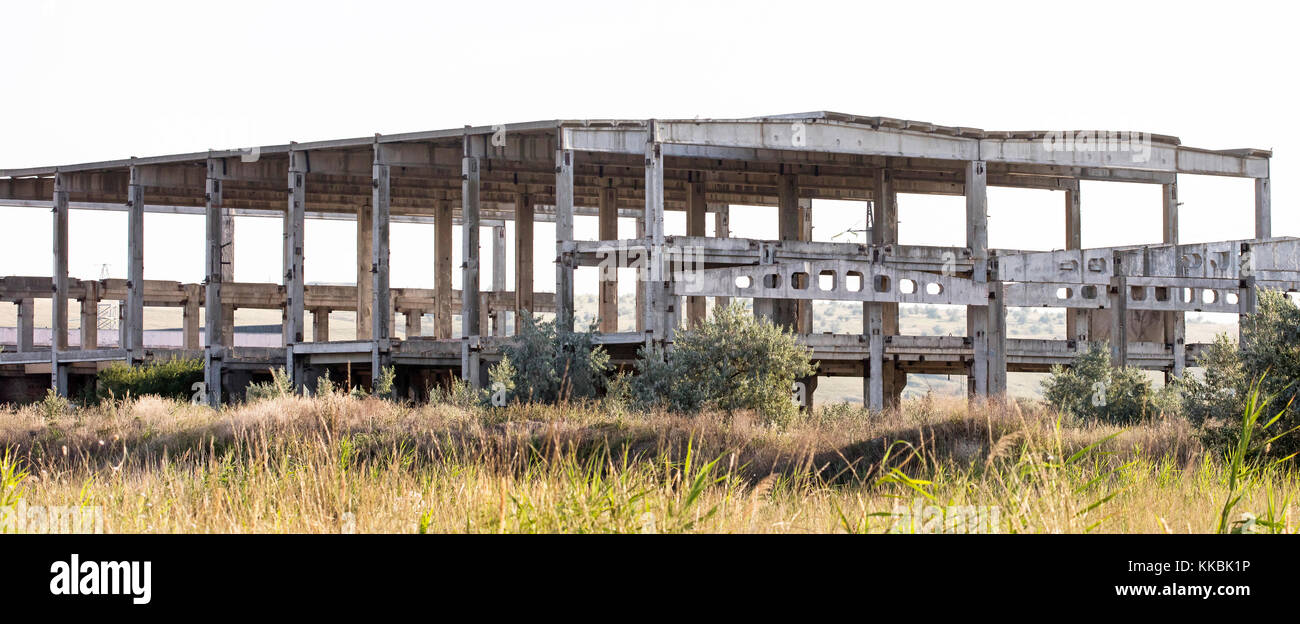 old USSR factory exterior, industry Stock Photo - Alamy