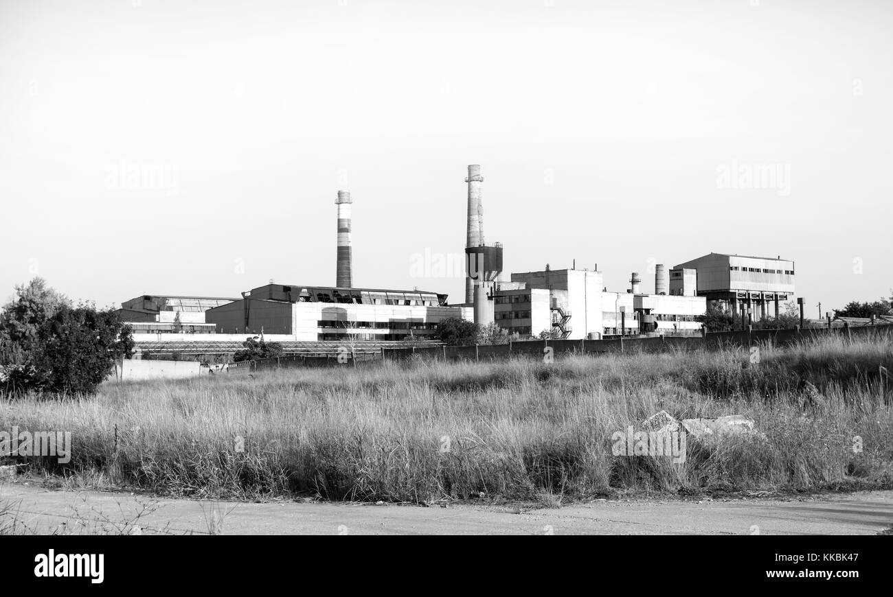 old USSR factory exterior, industry Stock Photo - Alamy