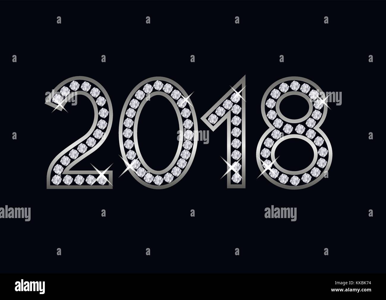 2018 Luxury numbers Stock Vector Image & Art - Alamy