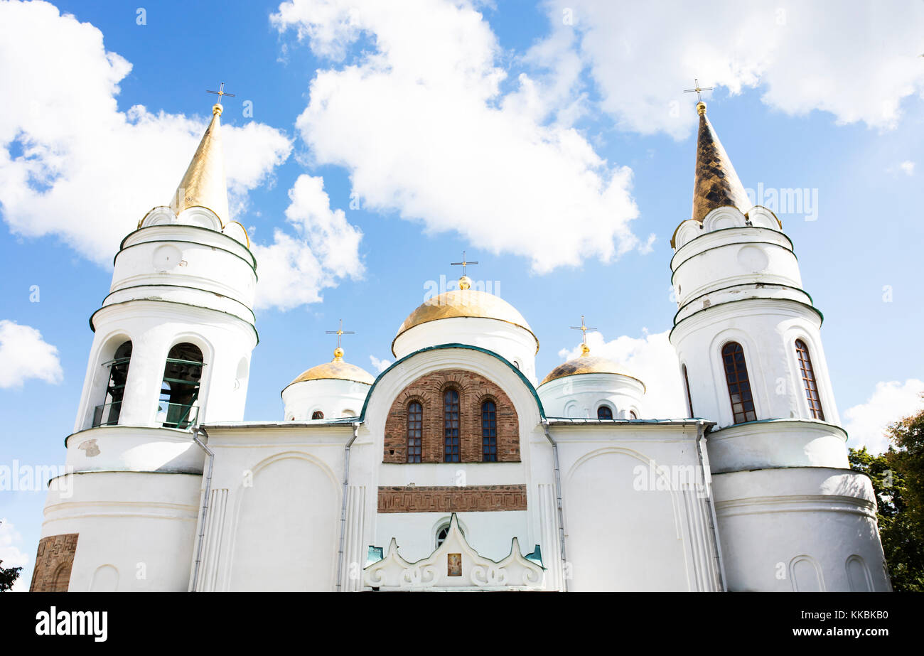 building a church in Ukraine, temple Stock Photo - Alamy