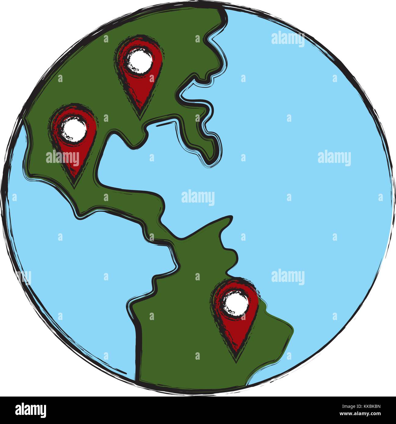 World locations symbol Stock Vector Image & Art - Alamy