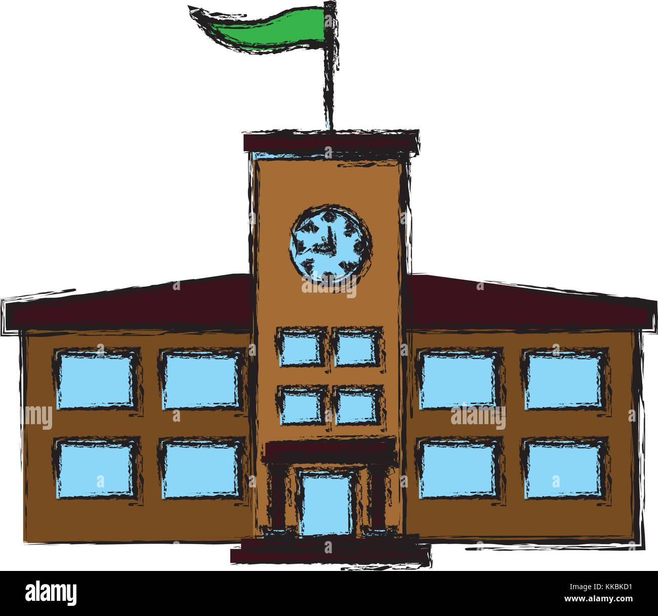 School building symbol Stock Vector Image & Art - Alamy