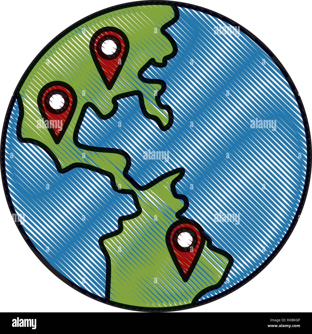 World locations symbol Stock Vector Image & Art - Alamy