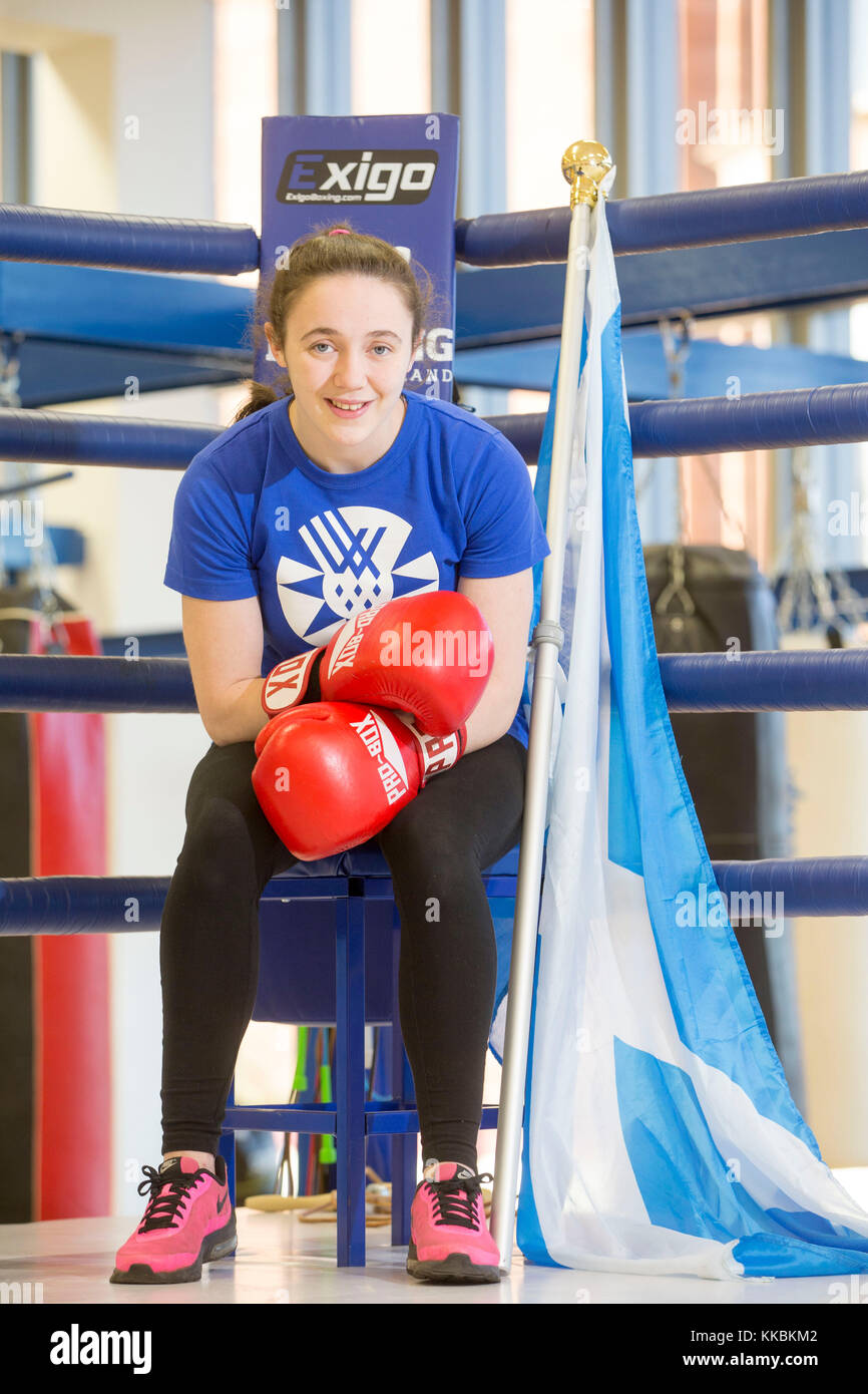 Team Scotland boxer Victoria Glover during the Team Scotland Athletes ...