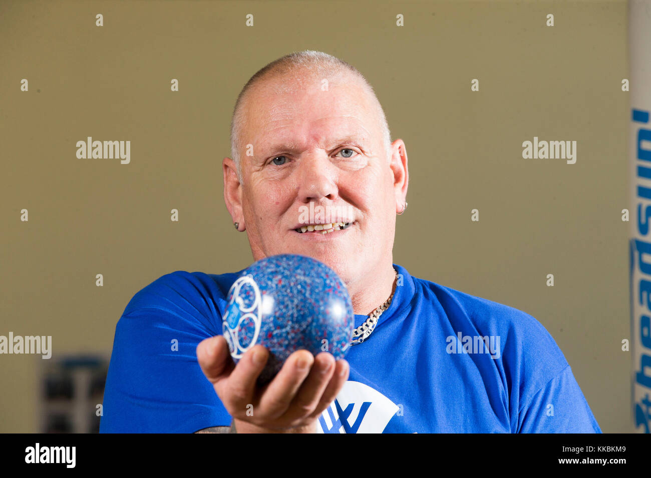 Team Scotland bowler Mike Nicole during the Team Scotland Athletes ...