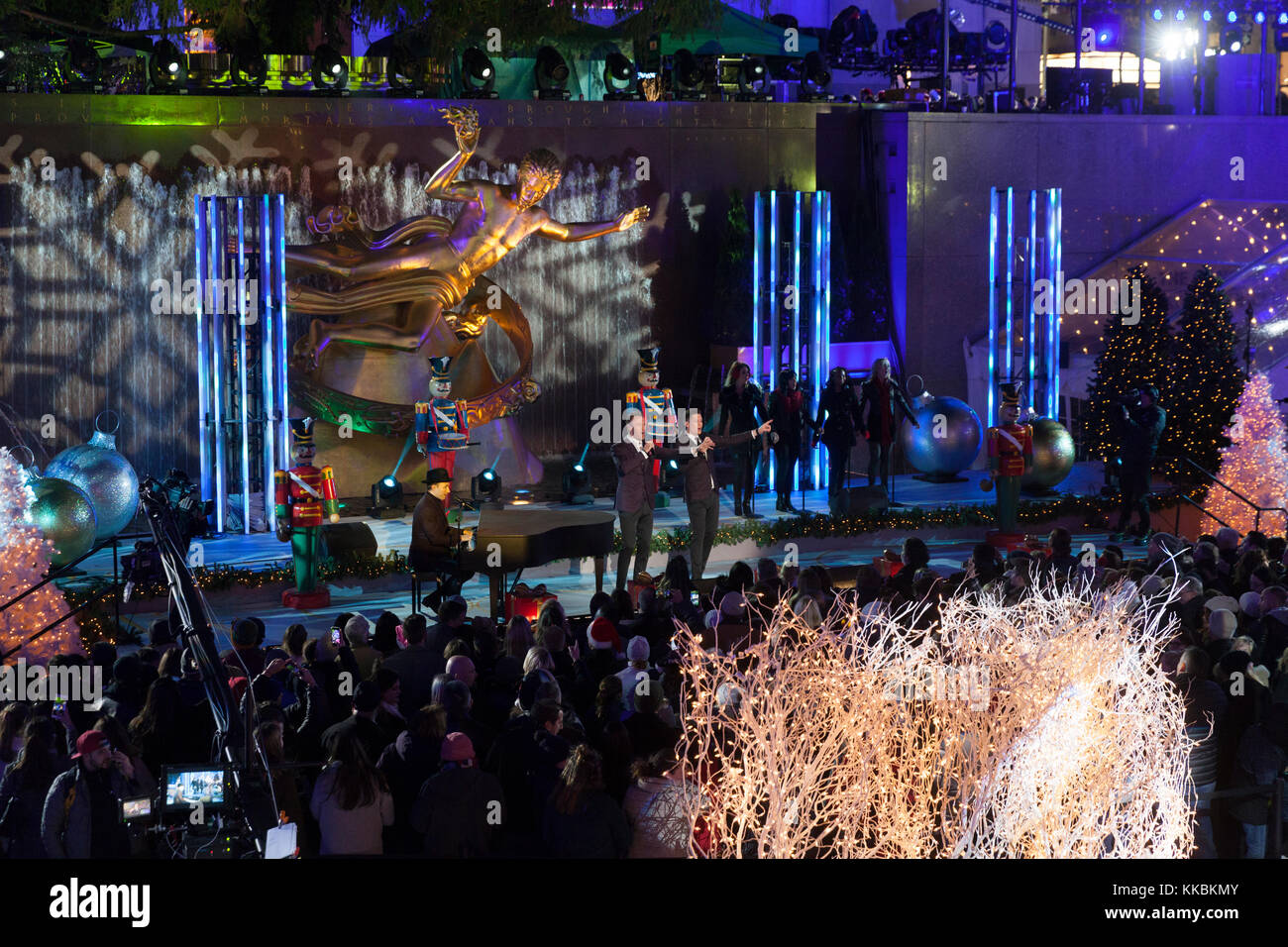 New York, NY - November 29, 2017: Victor Micallef, Clifton Murray ...