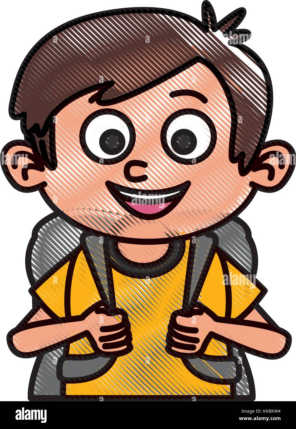 Cute schoolboy cartoon Stock Vector Image & Art - Alamy