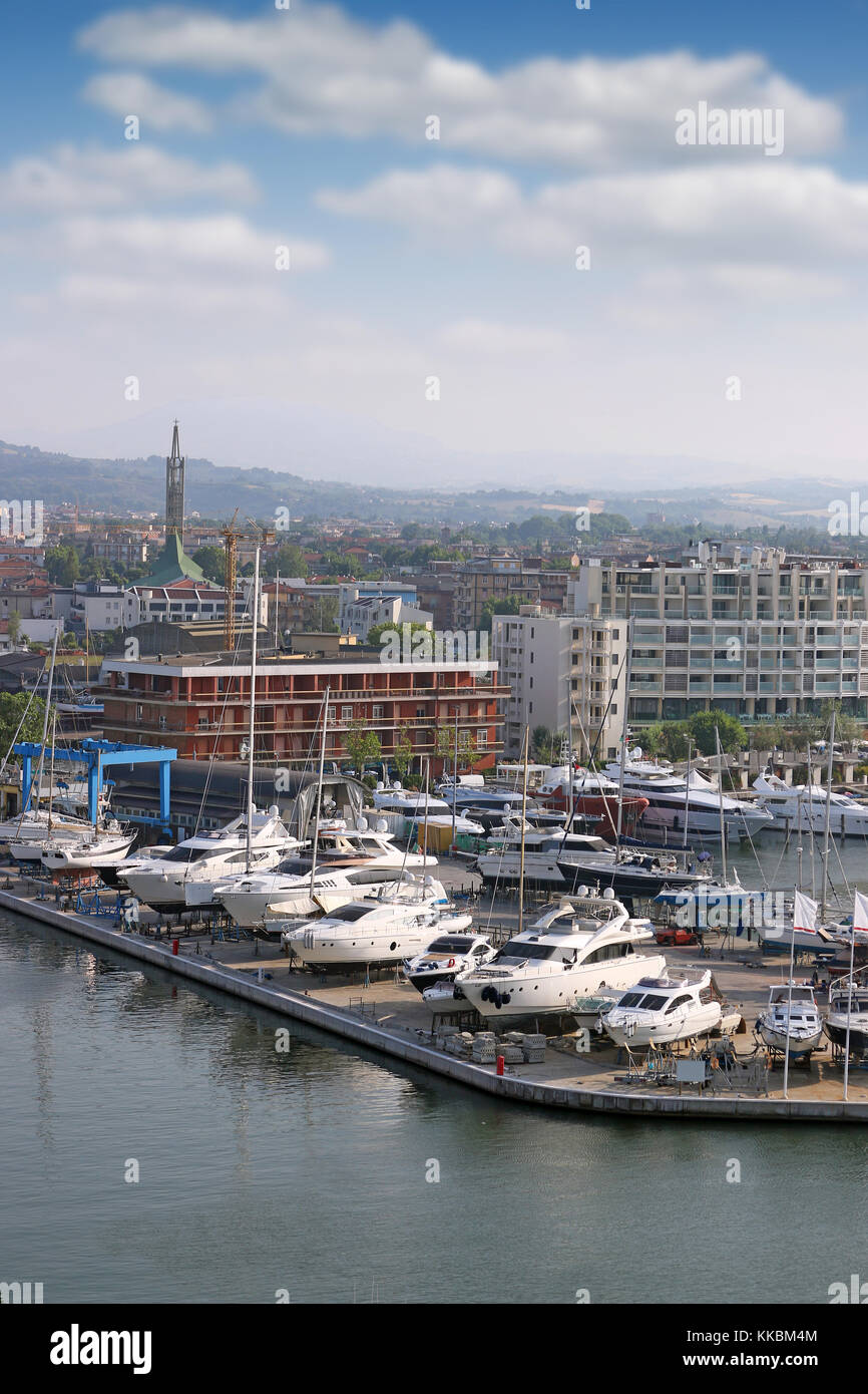 Luxury yachts and boats Rimini port Italy Stock Photo - Alamy