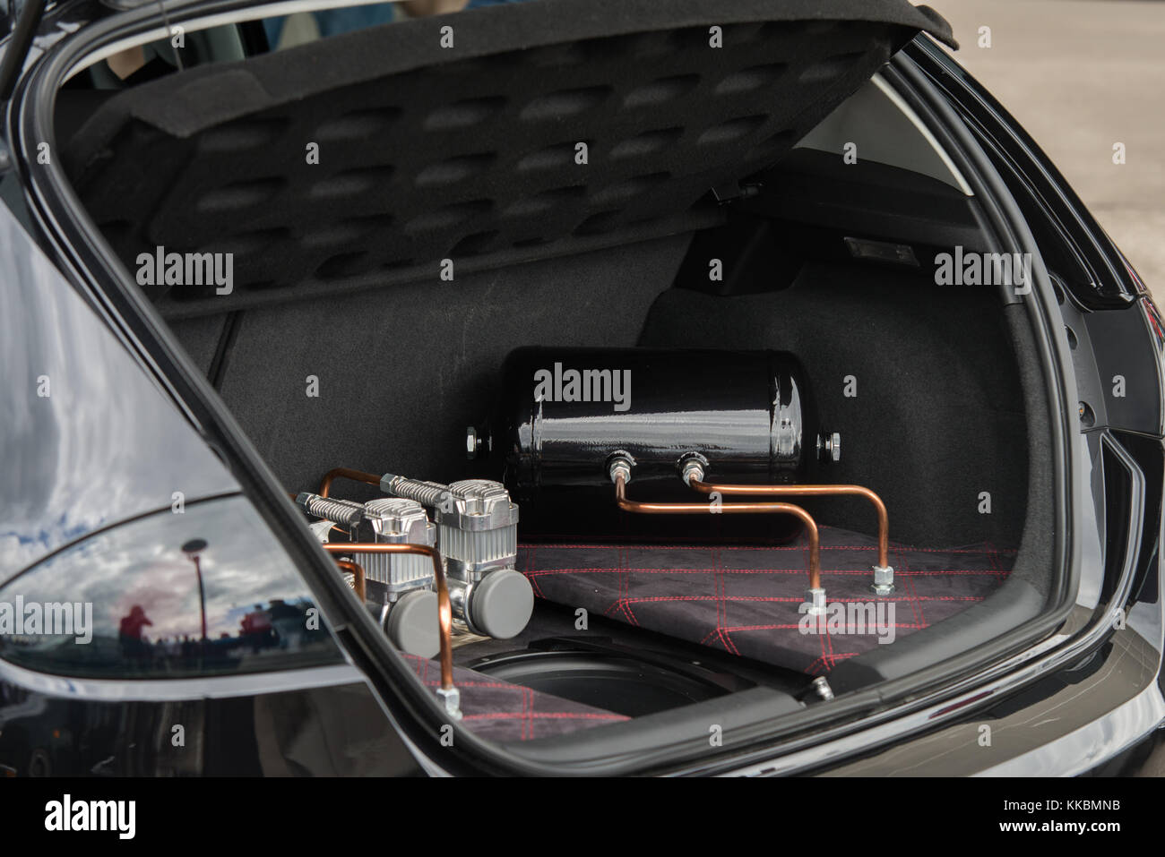 close up on car speed upgrade in the truck Stock Photo - Alamy