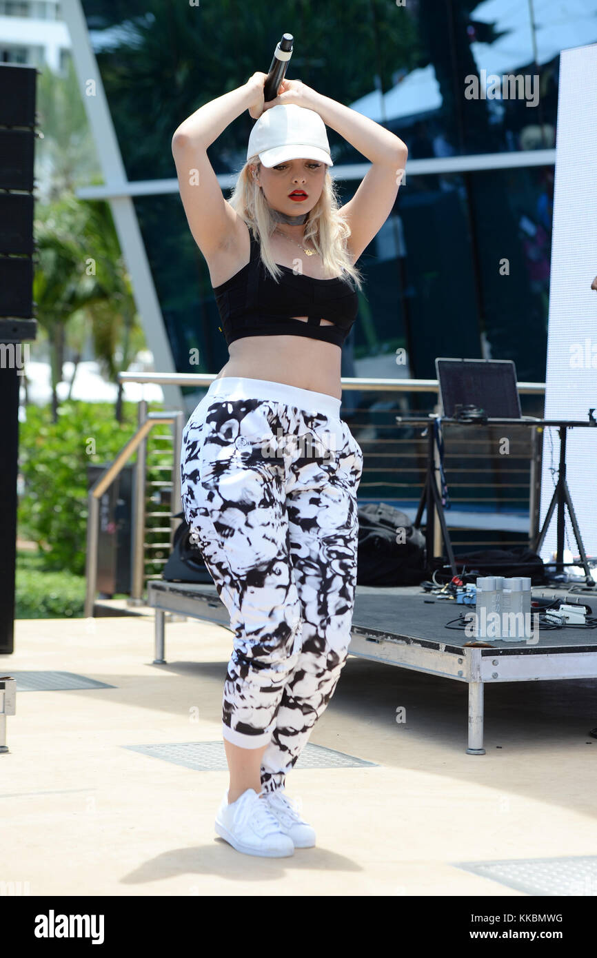 MIAMI BEACH, FL - JULY 23: Bebe Rexha attends IHeartRadio Y100 Mack-A ...