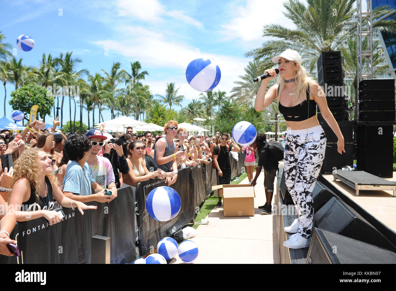 MIAMI BEACH, FL - JULY 23: Bebe Rexha attends IHeartRadio Y100 Mack-A ...