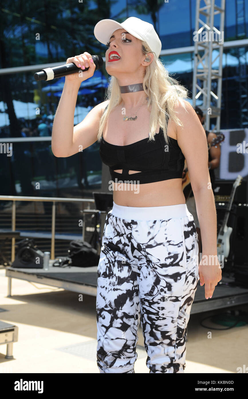 MIAMI BEACH, FL - JULY 23: Bebe Rexha attends IHeartRadio Y100 Mack-A ...