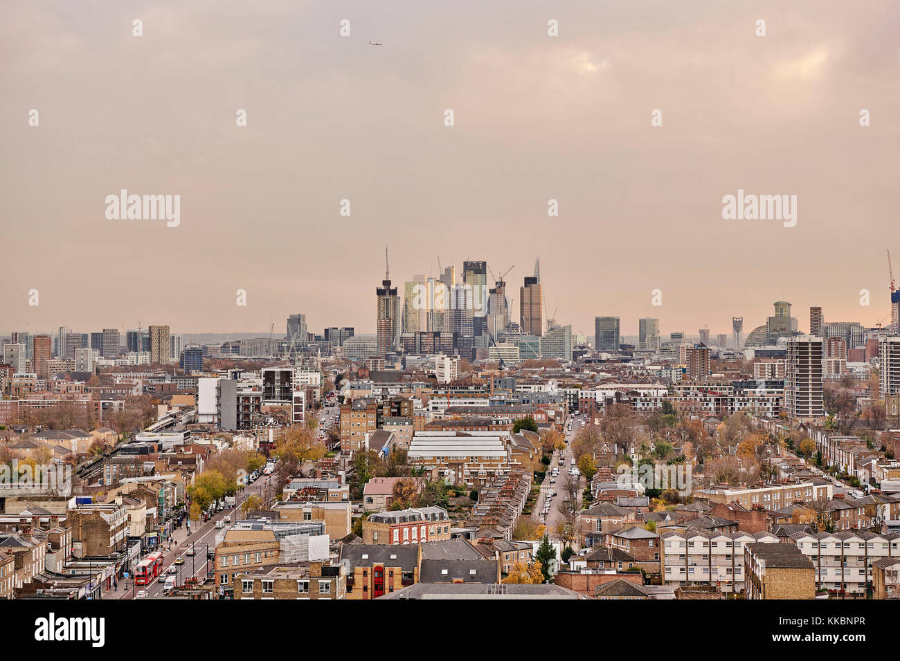 City of London Skyline, from Dalston, UK Stock Photo - Alamy