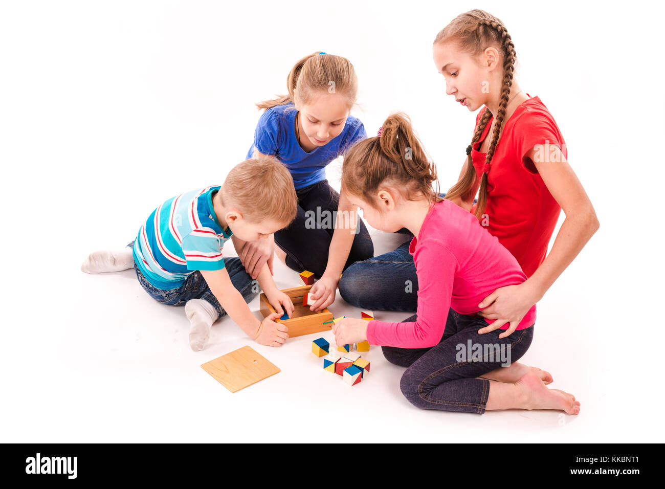 Indian boy white girl kids hi-res stock photography and images - Alamy