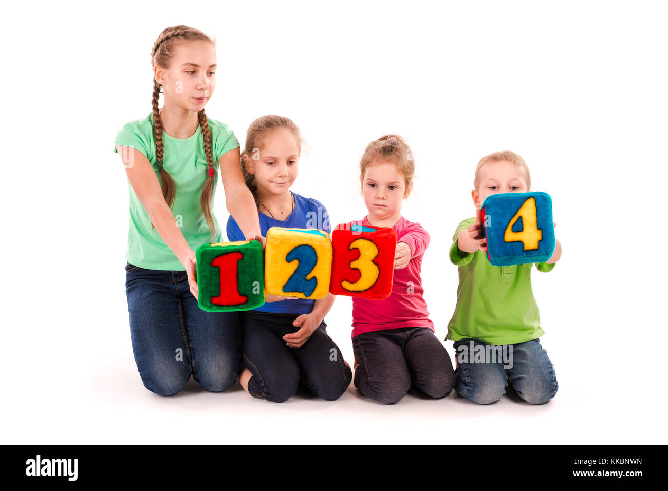 Kindergarten kids learning numbers hi-res stock photography and images ...
