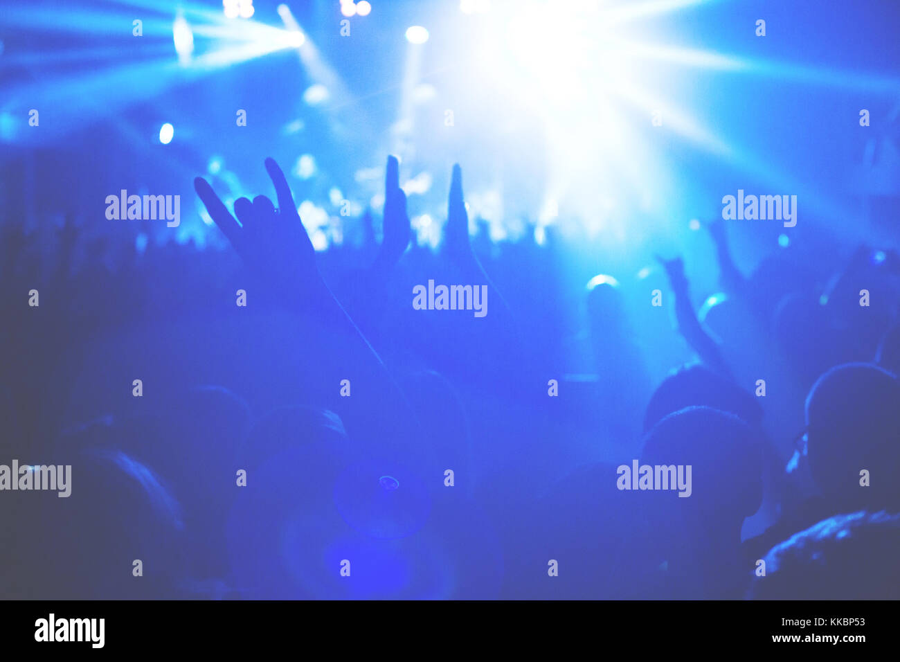 The Audience Watching The Concert On Stage In Big Concert Club Stock the-audience-watching-the-concert-on-stage-in-big-concert-club-stock