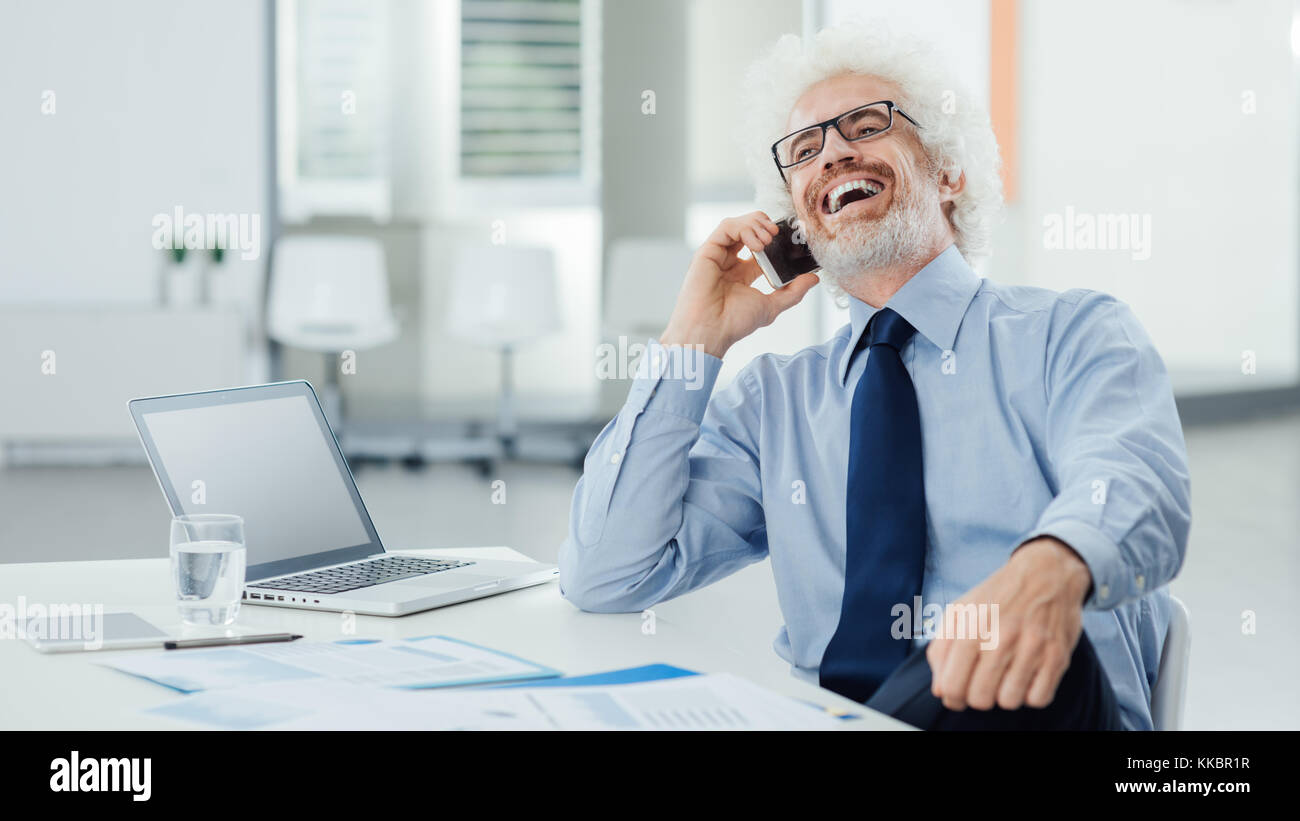 Laughing office interior hi-res stock photography and images - Alamy