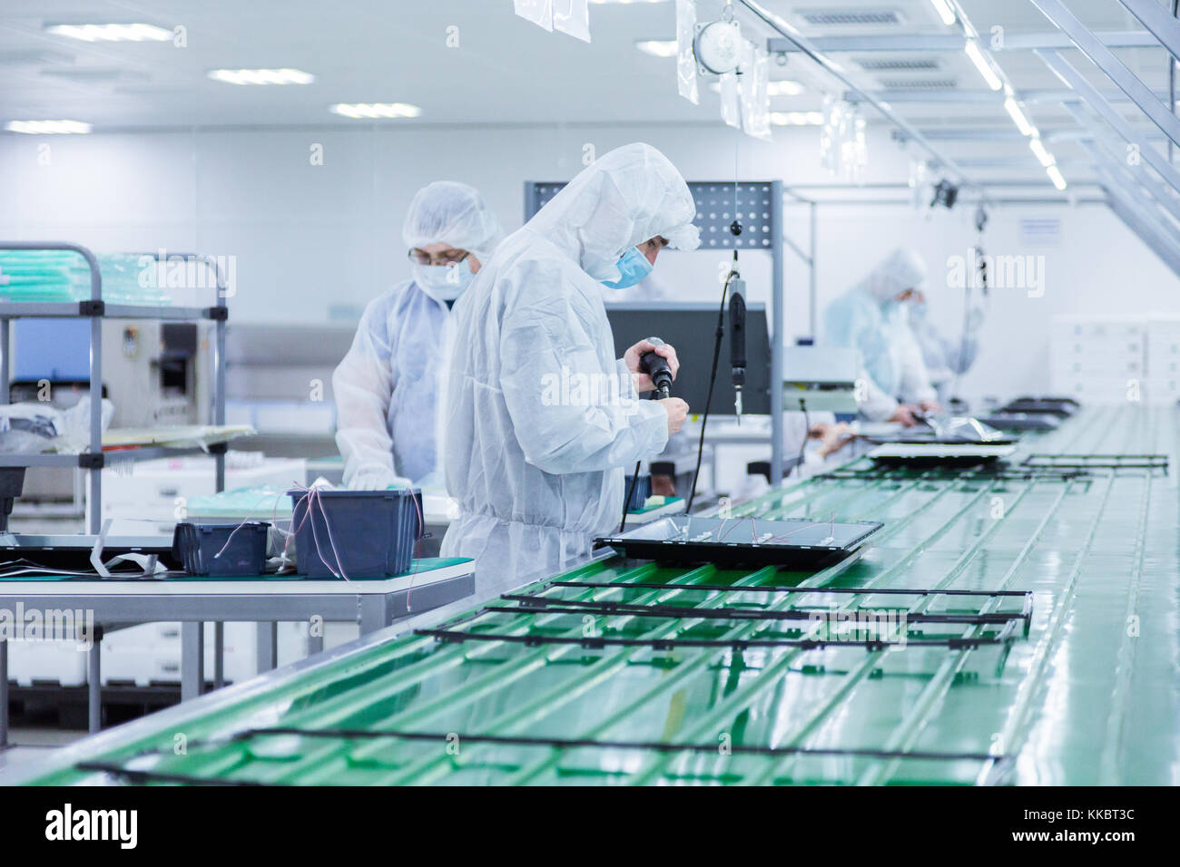 production of television sets Stock Photo - Alamy