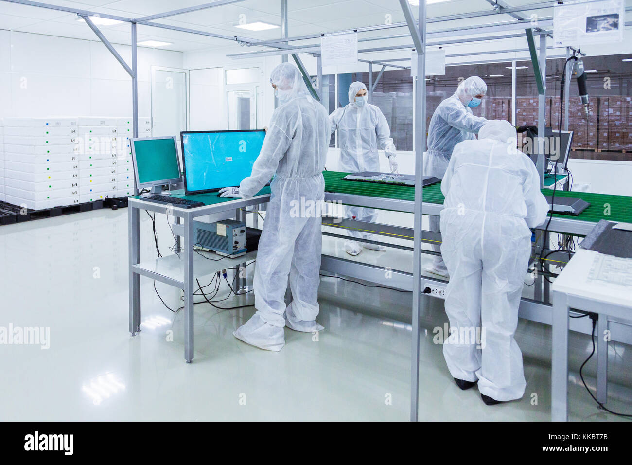 production of television sets Stock Photo - Alamy