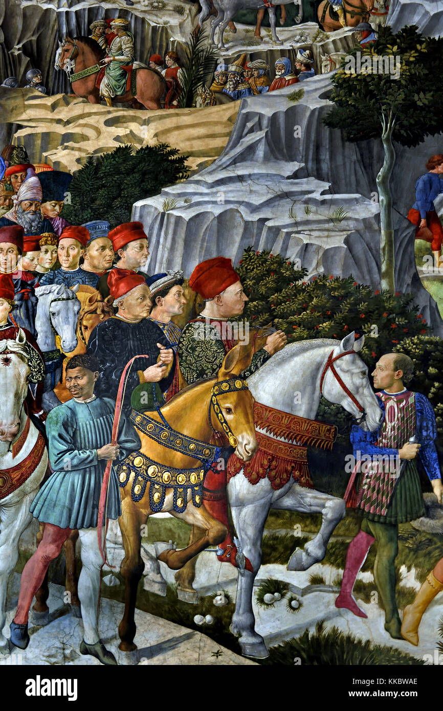 Cosimo and Piero ,Cappella dei Magi by Benozzo Gozzoli ''Journey of the ...