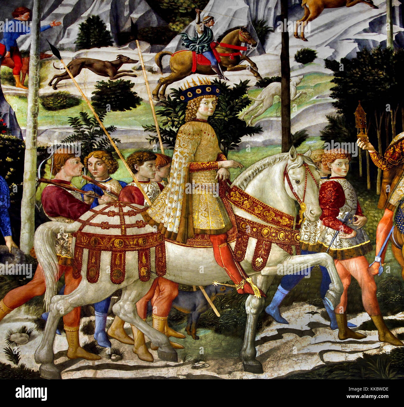 Caspar, Cappella dei Magi by Benozzo Gozzoli ''Journey of the Magi ...