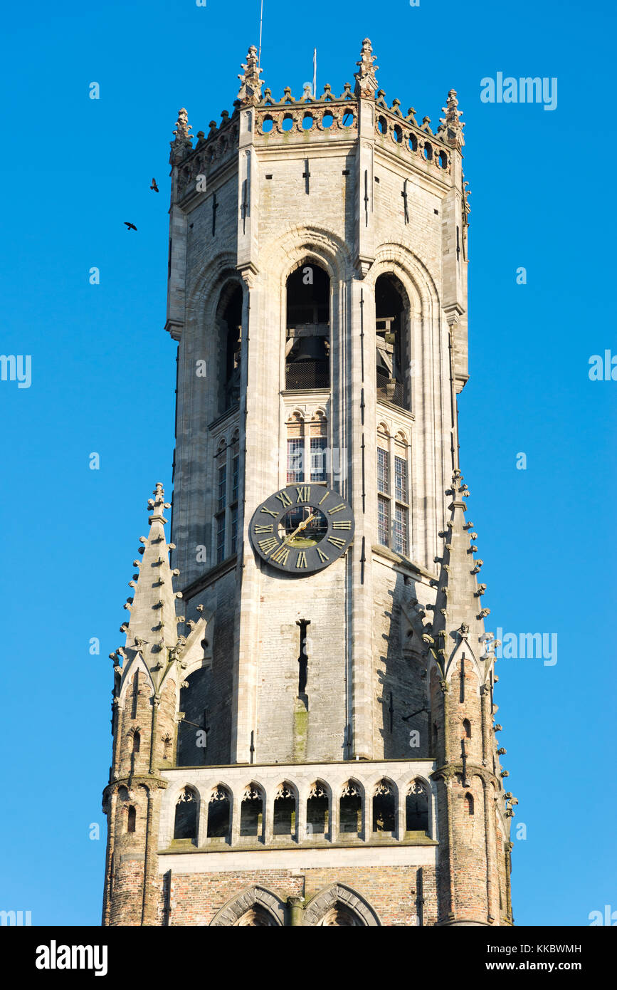 The Belfry Tower of Bruges, or Belfort is a medieval bell tower used ...