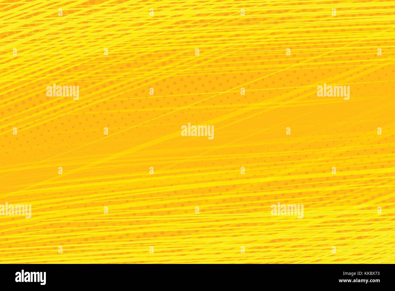 line scratches yellow background. Pop art retro vector illustration ...