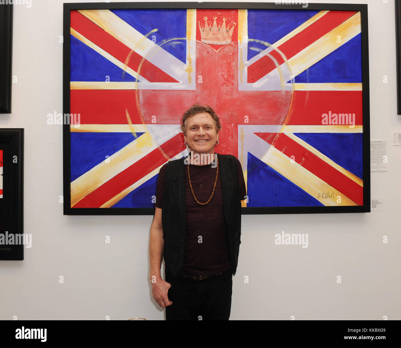 FORT LAUDERDALE, FL - JANUARY 16: Rick Allen of Def Leppard showcases ...