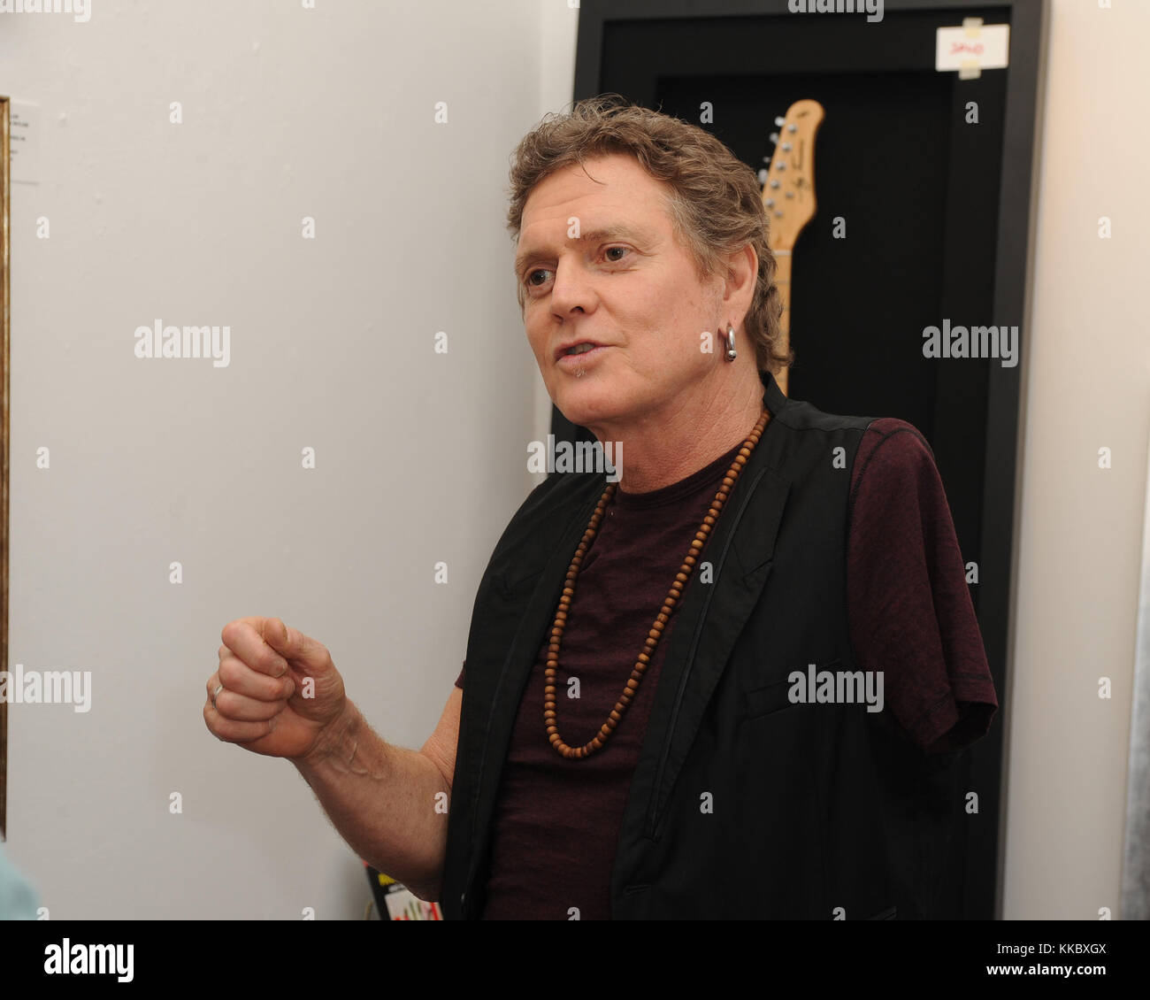 FORT LAUDERDALE, FL - JANUARY 16: Rick Allen of Def Leppard showcases ...