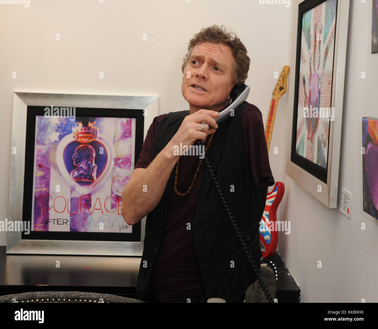 FORT LAUDERDALE, FL - JANUARY 16: Rick Allen of Def Leppard showcases ...