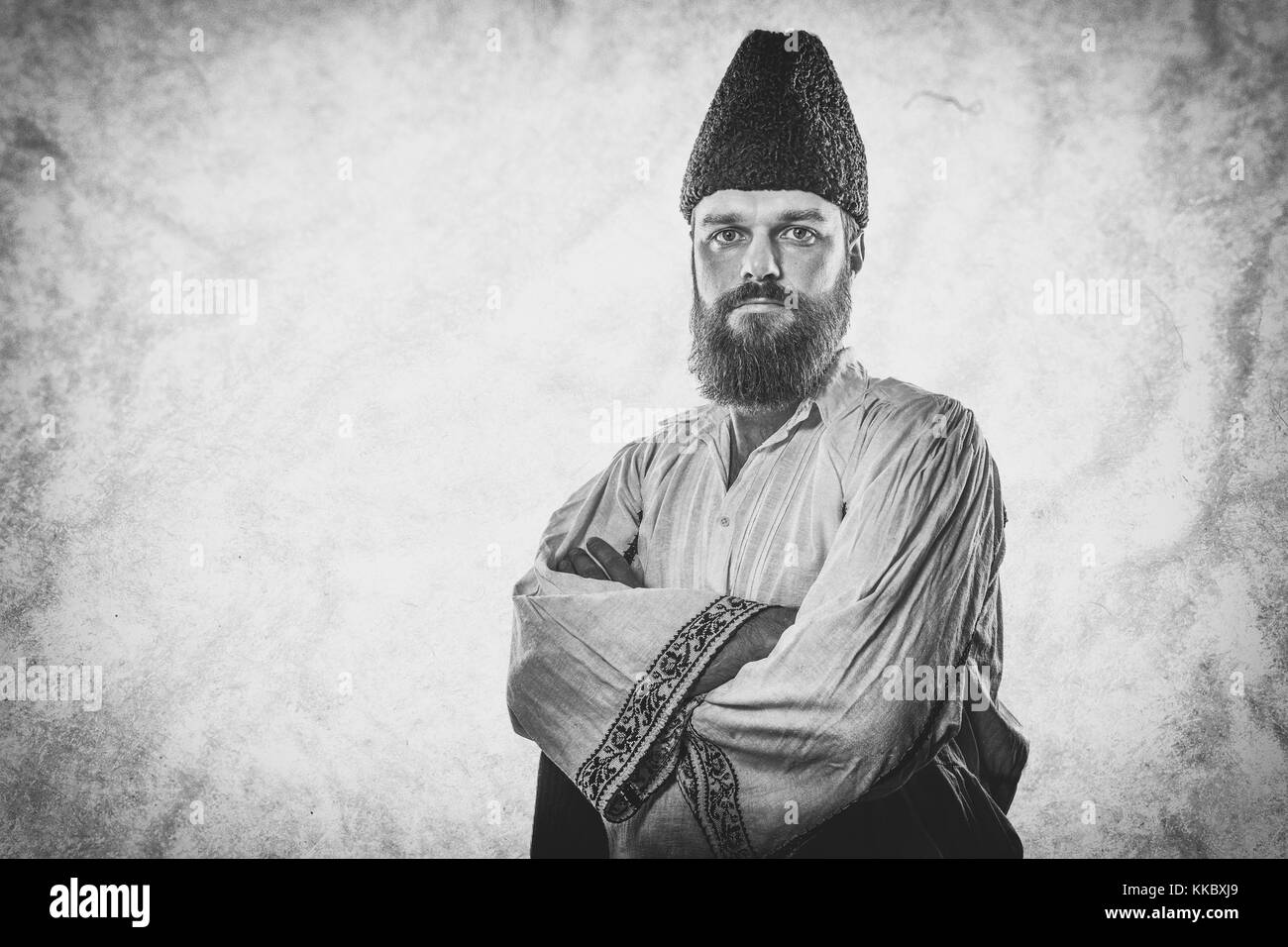 young man wearing traditional romanian costume wintage image Stock ...