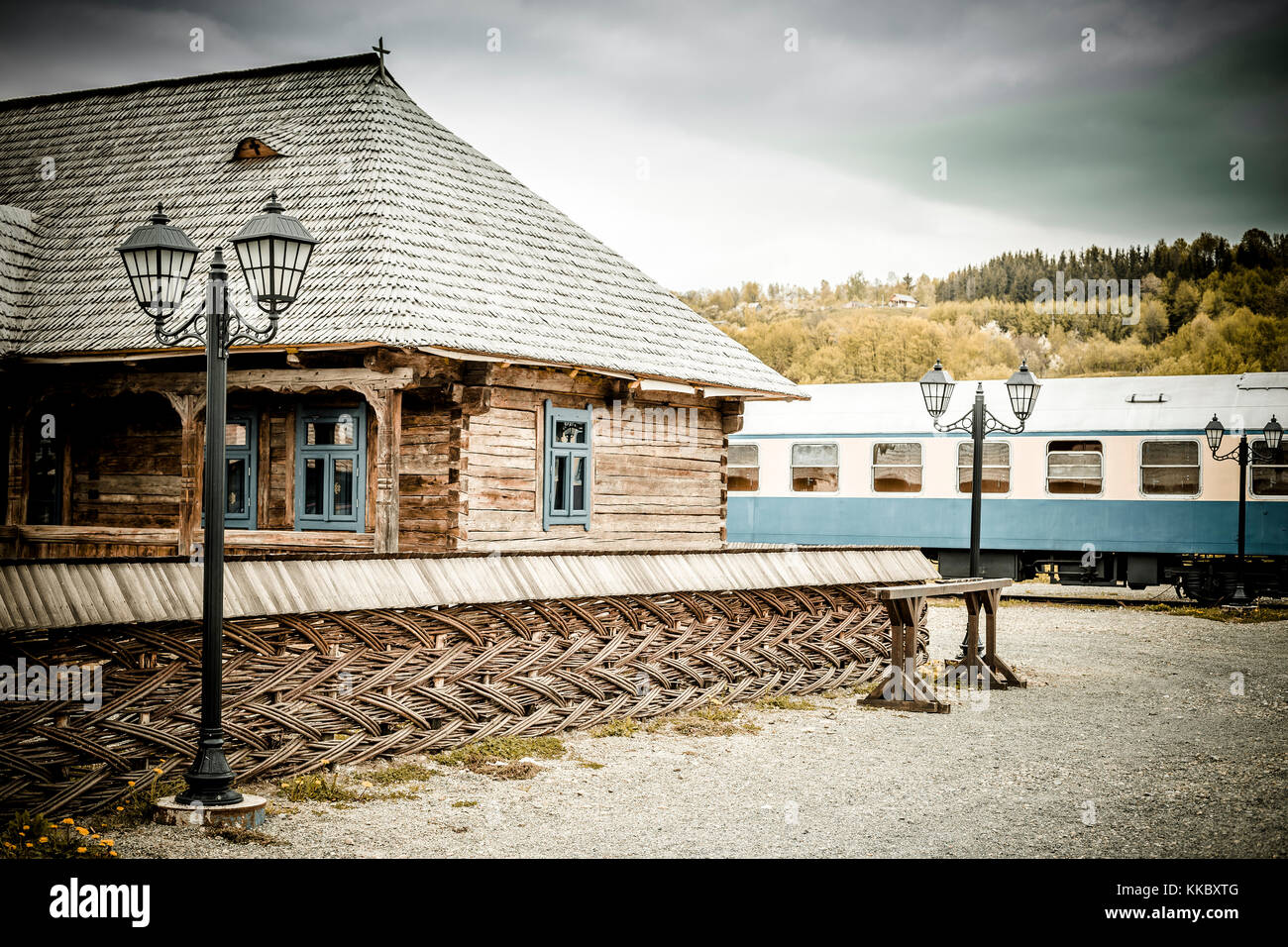 old train station Stock Photo - Alamy